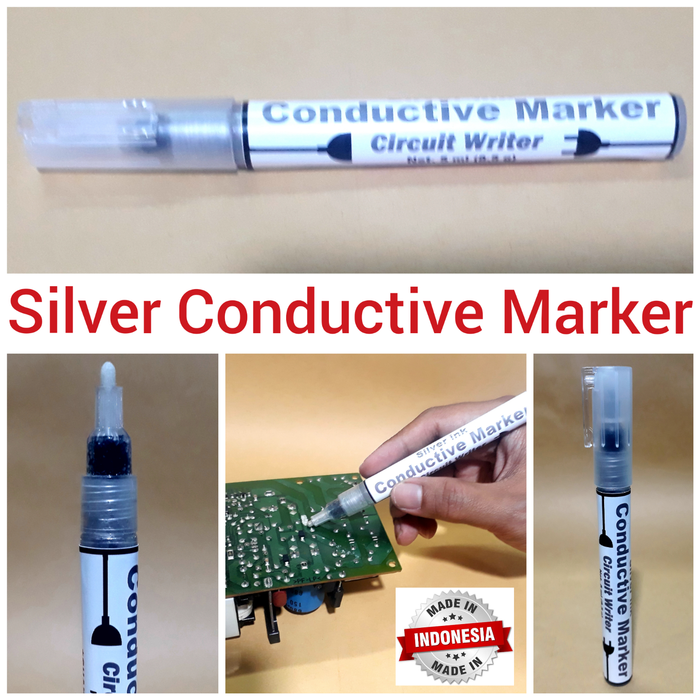 Jual Promo Silver Conductive Marker / Spidol Penyambung Jalur PCB Murah ...