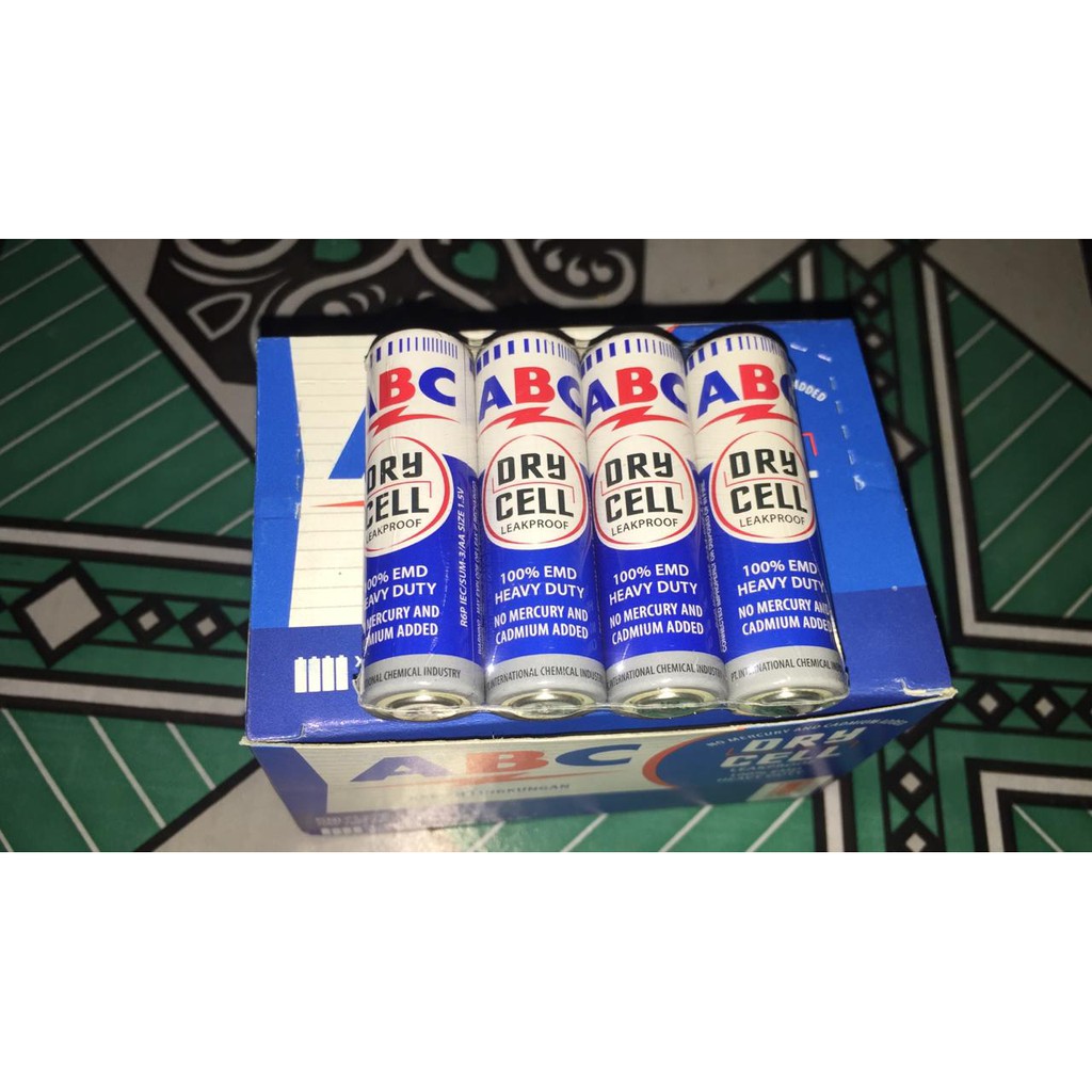 Jual Batu Baterai ABC AA(A2) 1,5V (isi 4) | Shopee Indonesia
