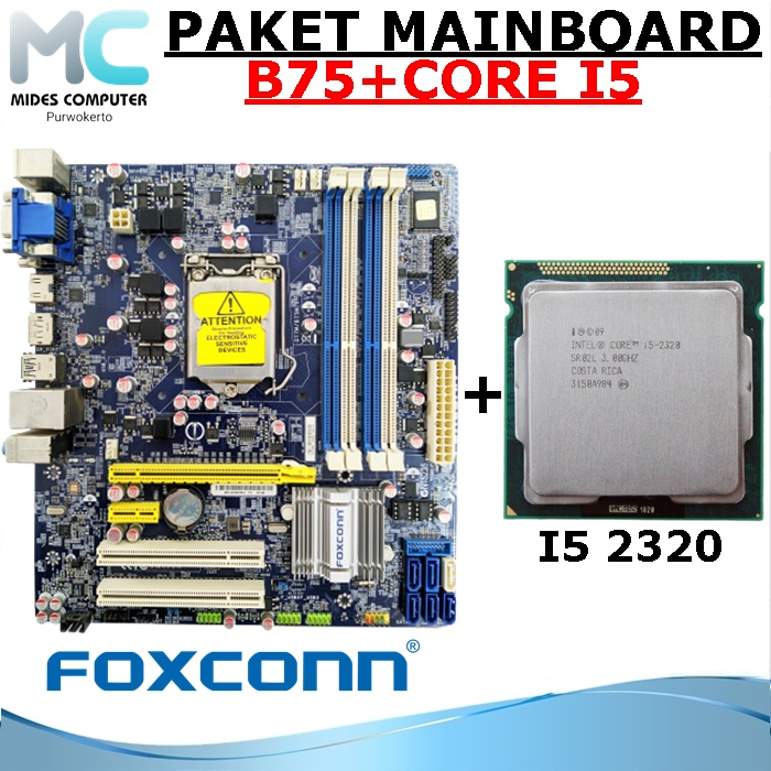 Jual Paket Mainboard Intel LGA 1155 B75 Dan Processor Core I5 Sandy ...