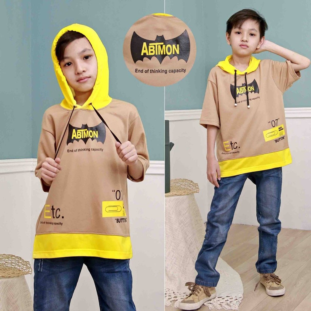 Jual JOLIJOS/Sweater Kid Hoodie Abimon/Atasan anak Laki-Laki/Size S dan ...