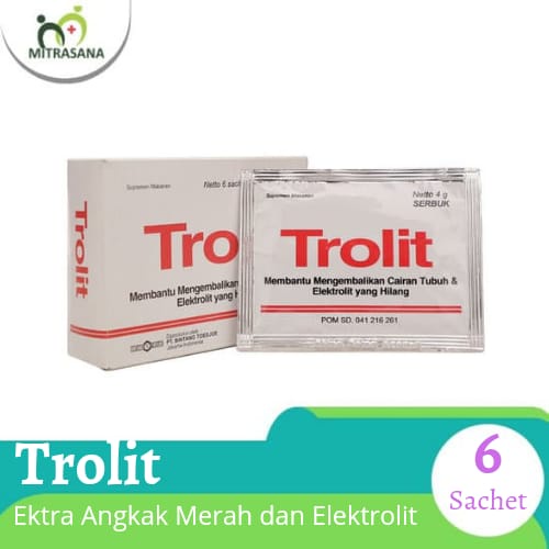 Jual Trolit mengembalikan cairan tubuh 6Sachet | Shopee Indonesia