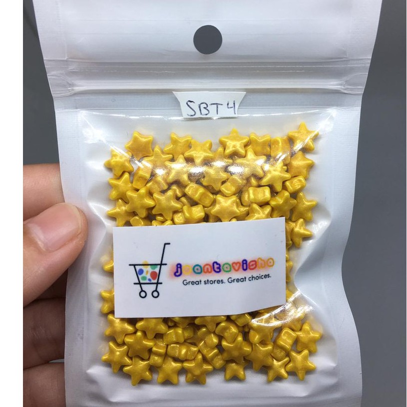 Jual sprinkle edible gold 15gr /trimit/sprinkel kue/sprinkel gold ...