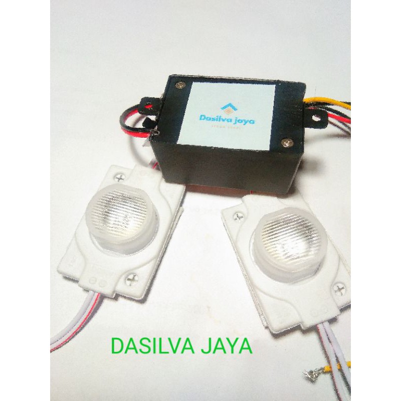 Jual MODUL LAMPU LED KILAT/BLITZ 24 VOLT +2 LED 1 MATA PUTIH | Shopee ...