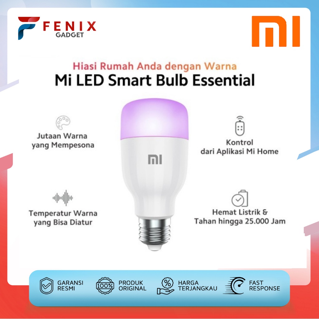 Jual Xiaomi Mi LED Smart Bulb White and Color - Garansi Resmi | Shopee ...
