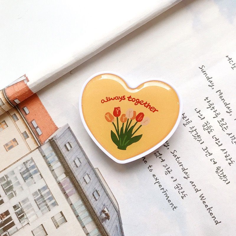 Jual [TPC] BISA COD Pop Socket Phone Holder HP Korean Style Love Heart ...