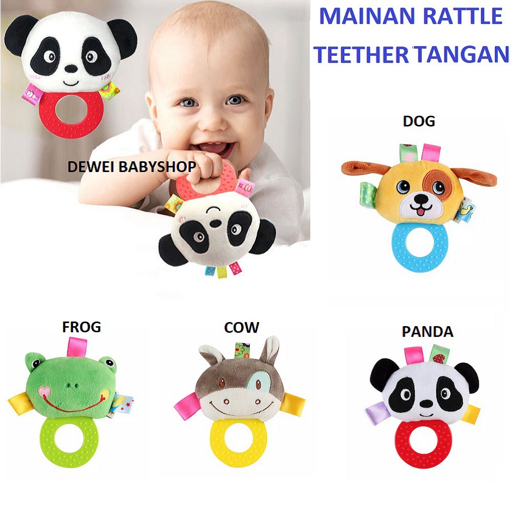 Jual Mainan Boneka Gigitan Tangan Anak Bayi ( Hand Rattle Teether Baby ...