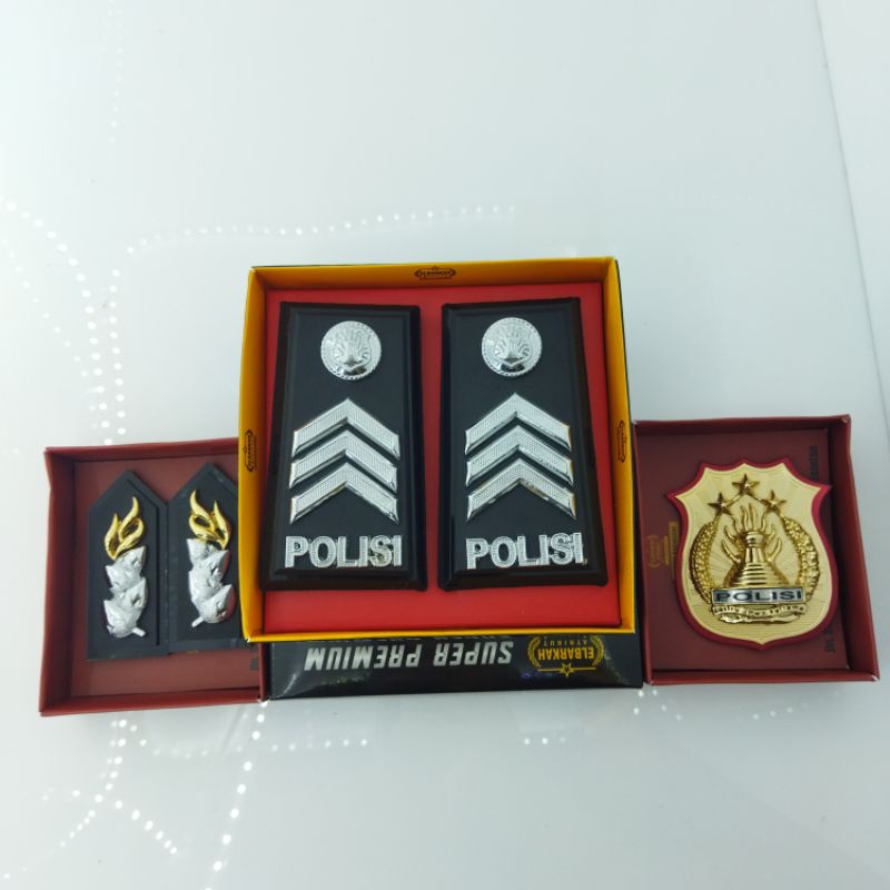 Jual PANGKAT POLISI / POLRI FULL AKRILIK DOVE + MONOGRAM + KEWENANGAN ...