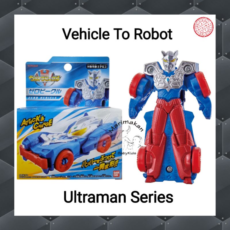 Jual Bandai Ultraman Attack Ultra Vehicle Zero Mainan Robot Anak ...