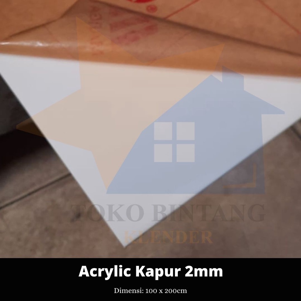 Jual Akrilik / Acrylic Kapur 2mm 100 x 200cm | Shopee Indonesia