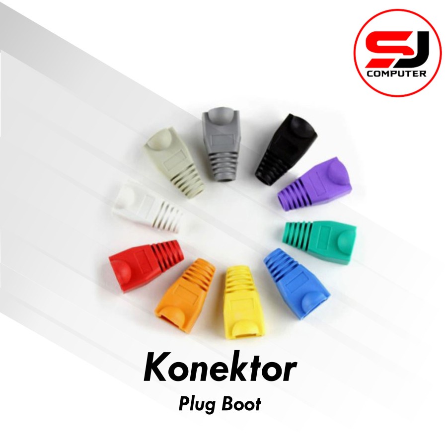 Jual Plug Boot RJ45 Cat 5 Cat6 Konektor RJ45 | Shopee Indonesia