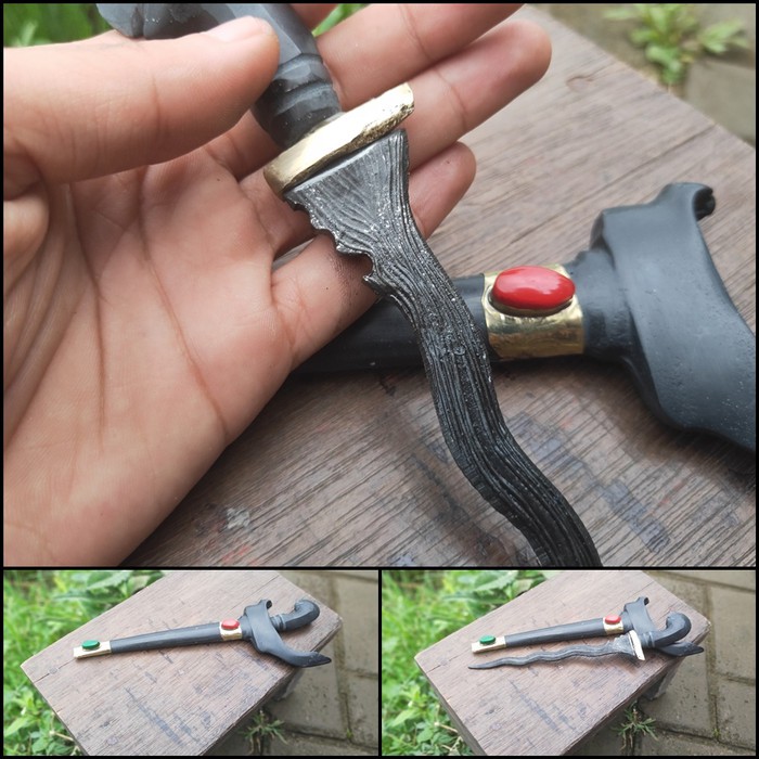 Jual KRIS GIOK MINI HITAM PUSAKA INDONESIA Keren | Shopee Indonesia