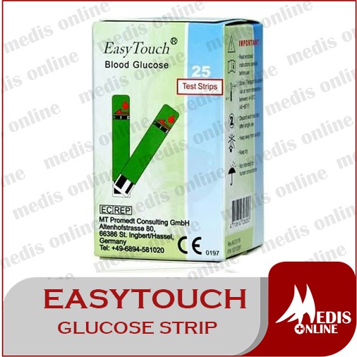 Jual Easytouch Glucose Test Strip Refill / Easy Touch Glucosa / Tes ...