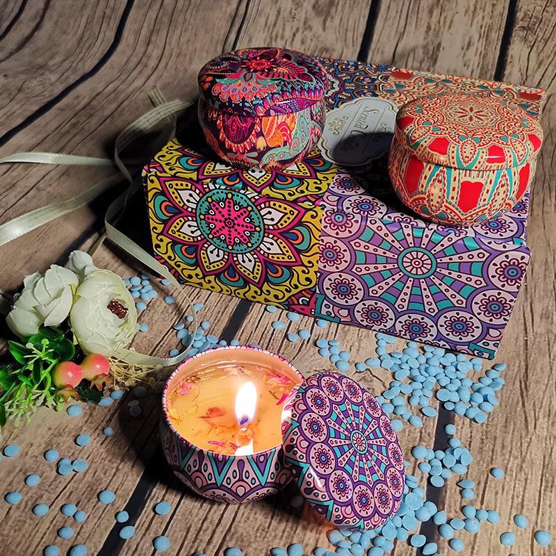 Jual Gift Box Scented Candle Lilin Aromaterapi 4 in1 (4 lilin dalam box ...