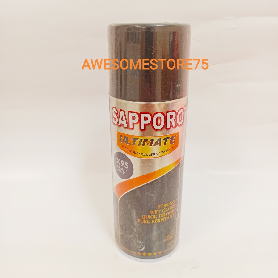 Jual SAPPORO ULTIMATE ** X95 XIRALLIC VIOLET Ungu Cat Semprot Pilox Pylox | Shopee Indonesia