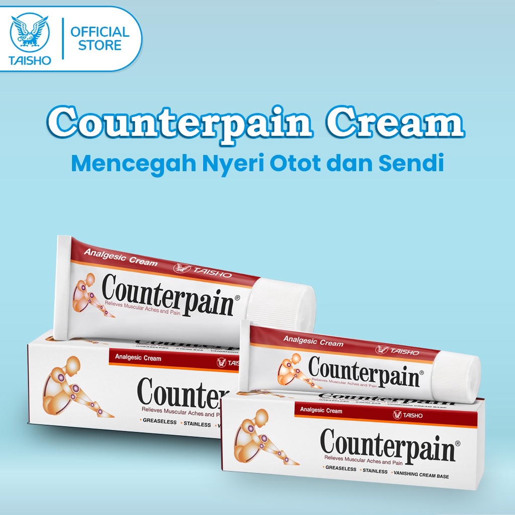 Jual Counterpain Cream 120 Gr - Pereda Nyeri Otot & Sendi | Shopee ...