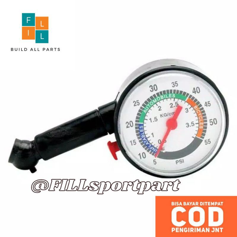 Jual ALAT PENGUKUR TEKANAN ANGIN BAN MOBIL MOTOR SEPEDA AKURAT / alat ...