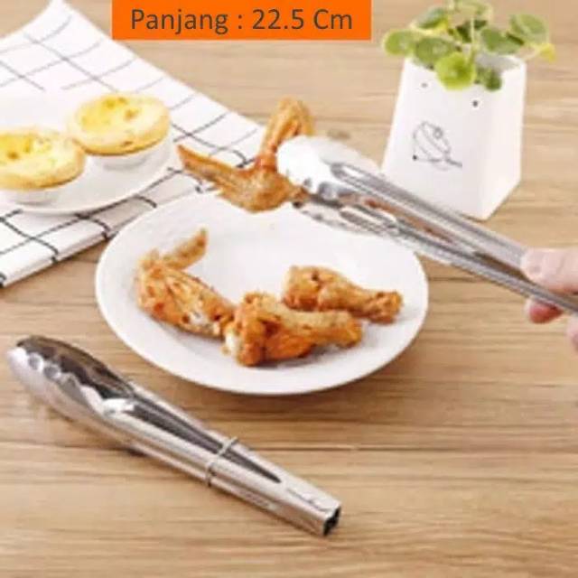 Jual Penjepit Makanan stainless steell Pencapit Capit Jepit Makanan ...