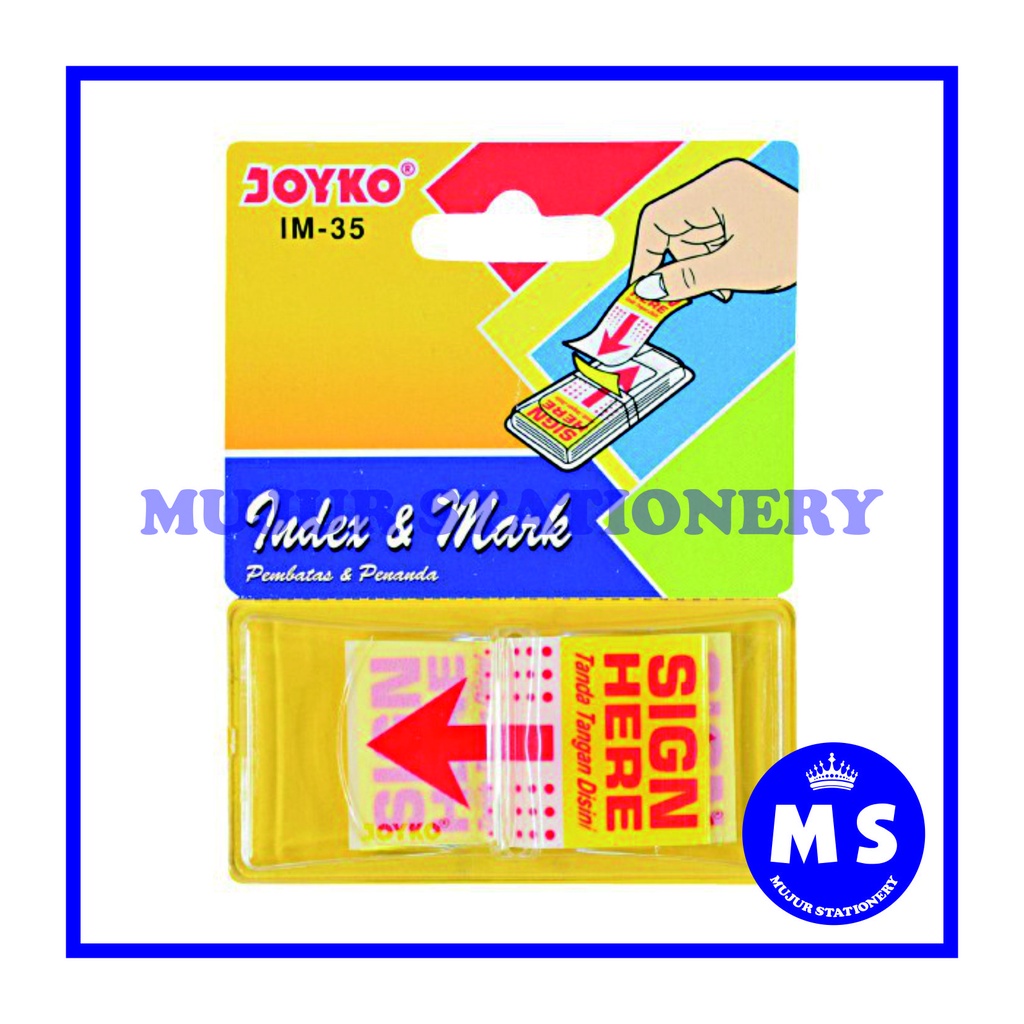 Jual INDEX SIGN HERE (PLASTIK) JOYKO | Shopee Indonesia