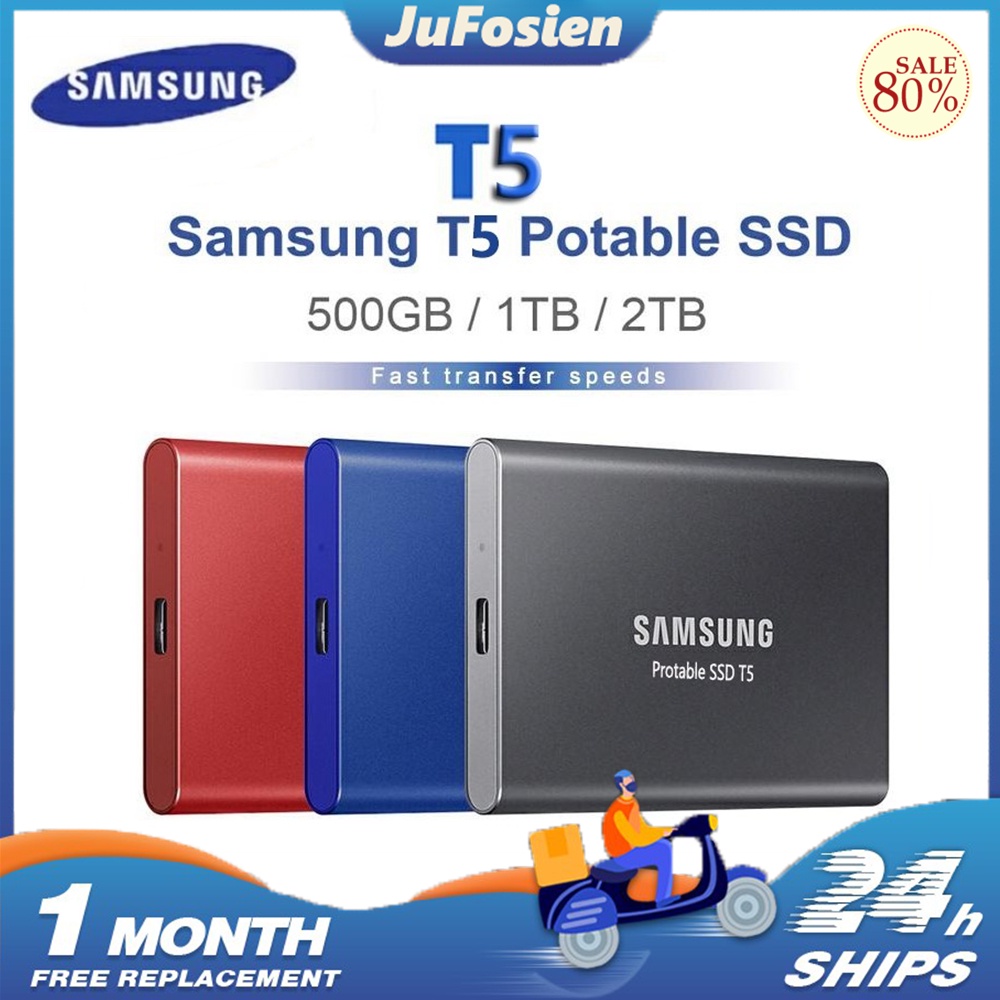 Jual T5 Portable Mini Ssd Hd External 2TB 1TB Solid State Drive 500GB ...