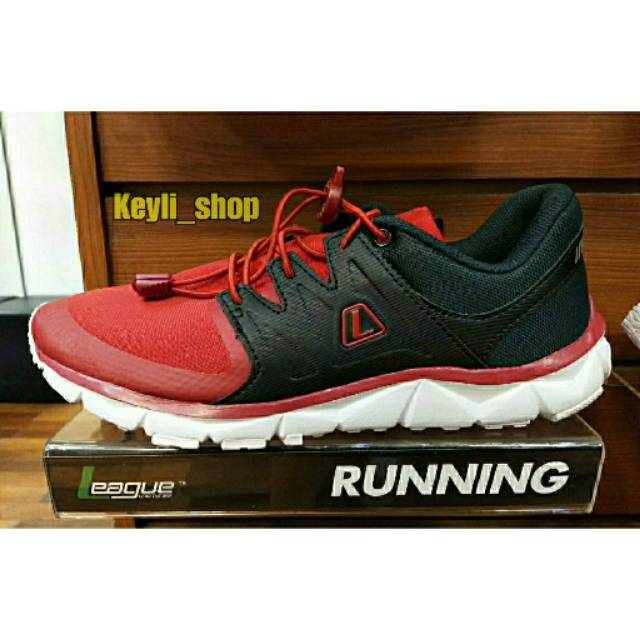 Jual Sepatu League Kumo Chi M Red Running Shoes Cowo Sneakers Pria ...