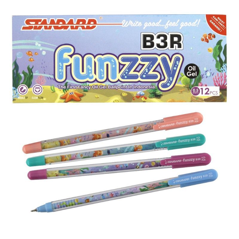 Jual Standardpen Funzzy B3R - Black 12 pcs | Shopee Indonesia