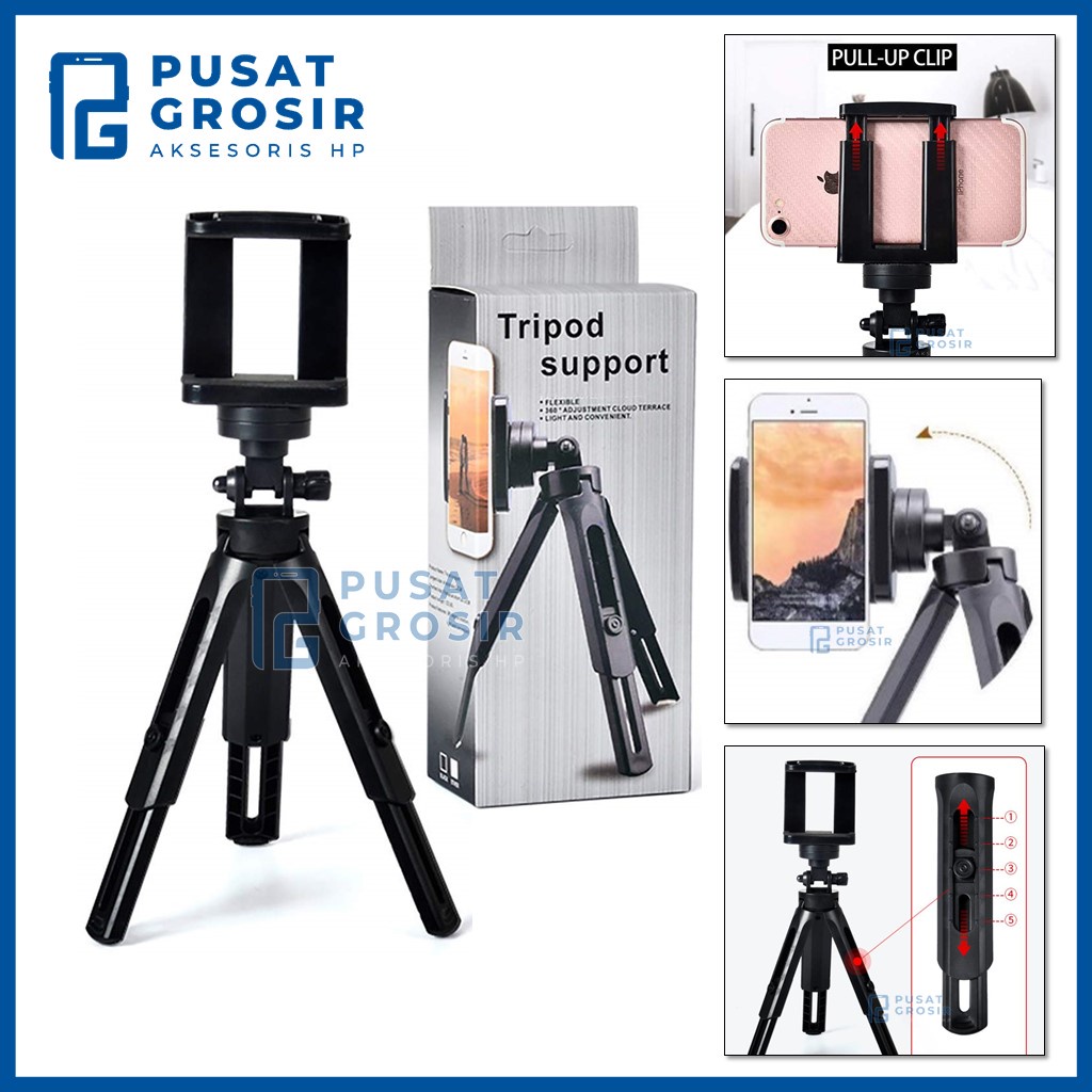 Jual Tripod Hp Mini HD30 HD-30 tripot Standing Handphone dan kamera ...