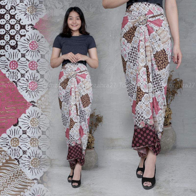 Jual Rok Kondangan Kebaya Motif Wajik Rok Lilit Instan Rok Bawahan ...