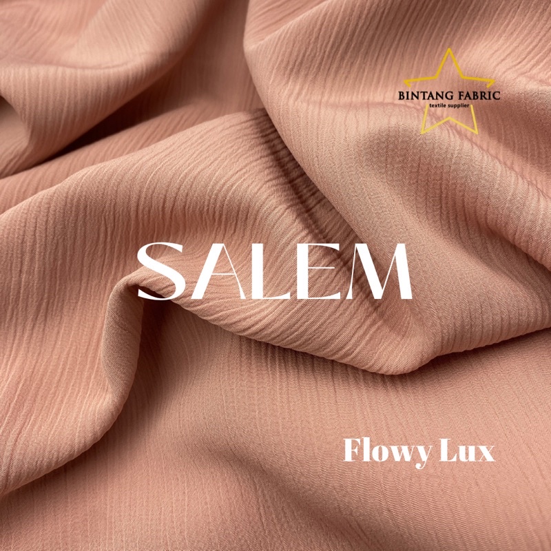 Jual Bahan Kain Flowy Lux Youryu Crinkle Airflow 0,5 meter | Shopee ...