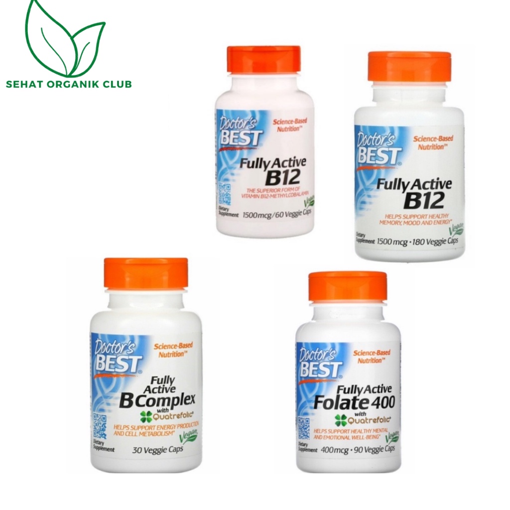 Jual Doctor's Doctors Best Fully Active B12 B-12 B 12 1500 mcg 60 Caps ...