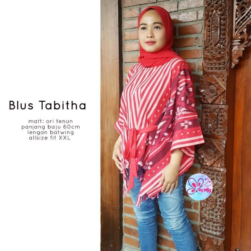 Jual BLUS TABITHA KELELAWAR - BATIK LURIK TENUN MODERN | Shopee Indonesia