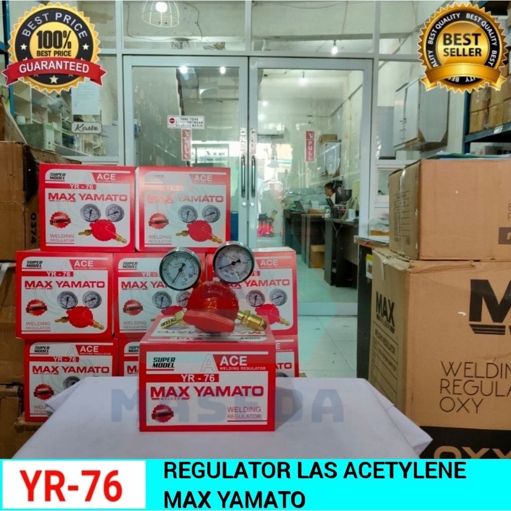 Jual REGULATOR LAS ACETYLENE YAMATO / REGULATOR ACETYLENE / ASETILIN ...