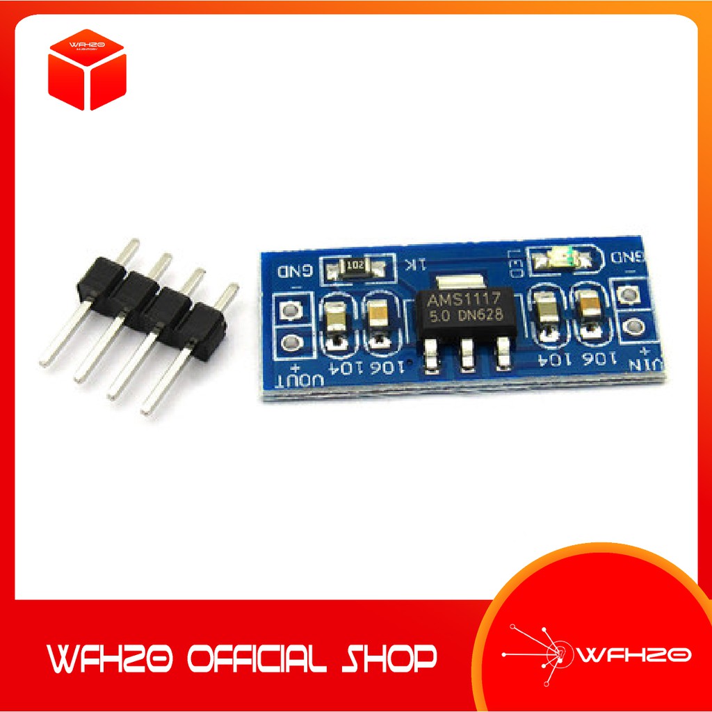 Jual Modul Step Down AMS1117 5V 3.3V Fixed Voltage Regulator Power ...