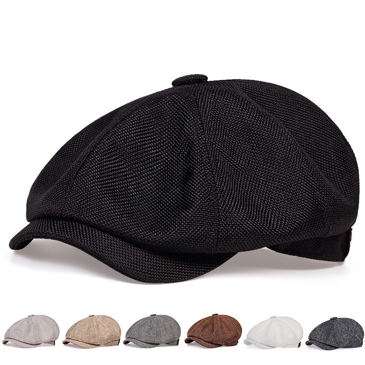 Jual Topi Tukang Koran Musim Semi Dan Musim Gugur Topi Baret Retro ...