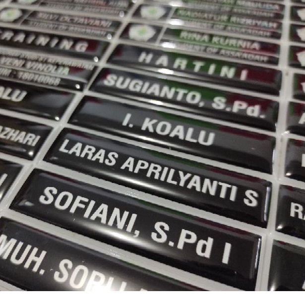 Jual Name Tag Akrilik Nyonya TNI Polisi Polri PNS Bhayangkari Dokter ...