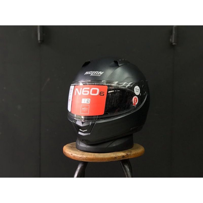 Jual Helm Motor Full Face Nolan N606 Special Black Graphite Nolan N60-6 | Shopee Indonesia