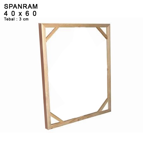 Jual Spanram 40x60 Tebal 3 cm Rangka Kayu | Shopee Indonesia