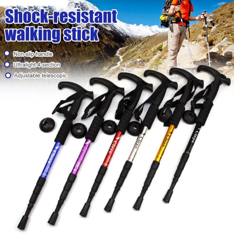 Jual trekking pole 4 ruas 3 ruas tongkat hiking gunung teleskopik ...