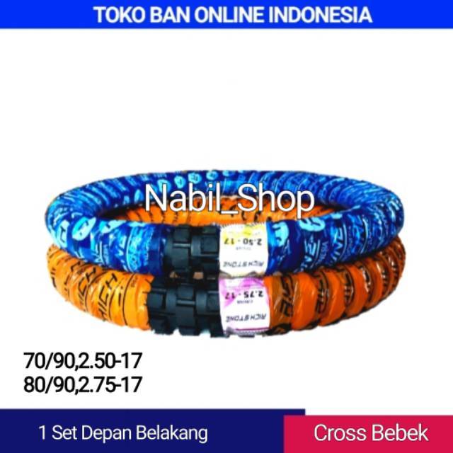 Jual Paket Ban Cross Bebek 70/90-17(2.50-17) dan 80/90-17(2.75-17 ...