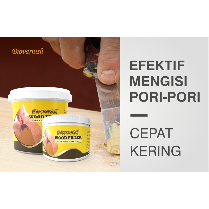 Jual Dempul Kayu Resin Wood filler Biovarnish (1,5KG) | Shopee Indonesia