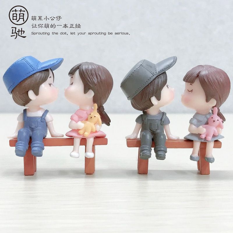 Jual Mini Figure Boneka Couple Cowok Cewek Lucu- Koleksi Mainan Boneka ...