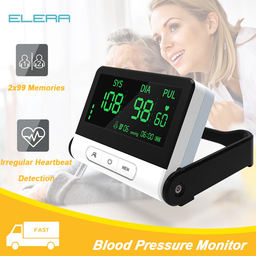 Jual PreOrder ELERA Digital Blood Pressure Monitor Upper Arm Tonometer ...