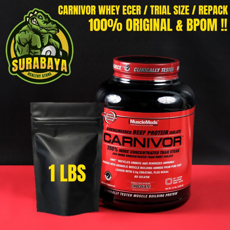 Jual MUSCLEMEDS CARNIVOR WHEY PROTEIN 1 LBS TRIAL SIZE BPOM SUSU ...
