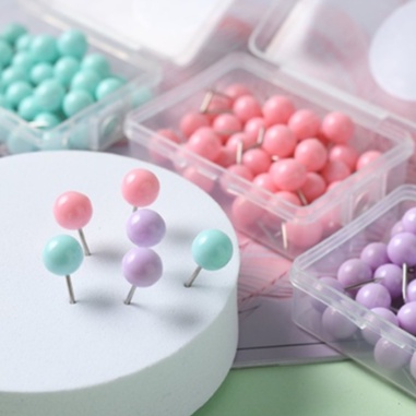 Jual EARTH Nail PIN Macaron color / Pushpin Model Jarum Pentul warna ...