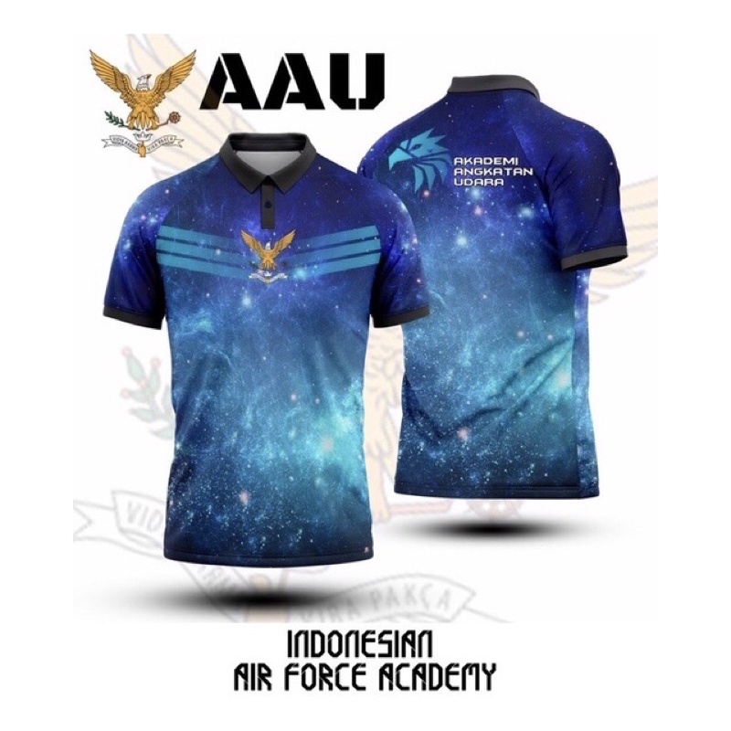 Jual "Premium" Baju Olahraga AAU / Kaos Olahraga Taruna Akademi Angkatan Udara / Atasan Olahraga ...