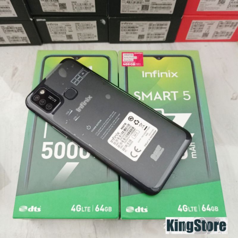 Jual HP INFINIX SMART 5 3/64 | 2/32 SECOND ORIGINAL - SEKEN GARANSI ...