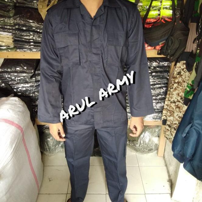 Jual Kekinian BAJU SERAGAM SETELAN PDL SATPAM SECURITY BRIMOB KEAMANAN HITAM / BIRU SAFARI PDH ...