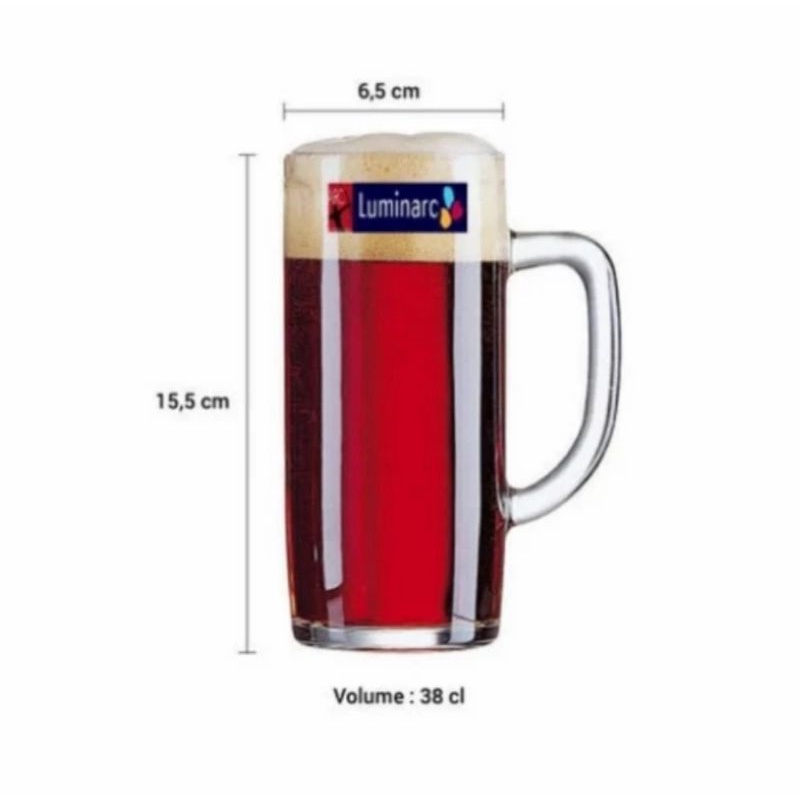 Jual mug luminarc minden 38cl G2617 /6pcs | Shopee Indonesia