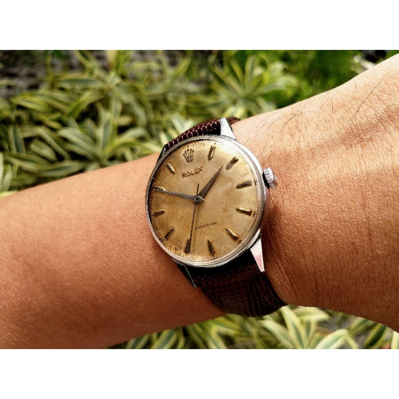Jual Original RARE 50s Vintage Rolex Precision 9022 Shell Back patina ...