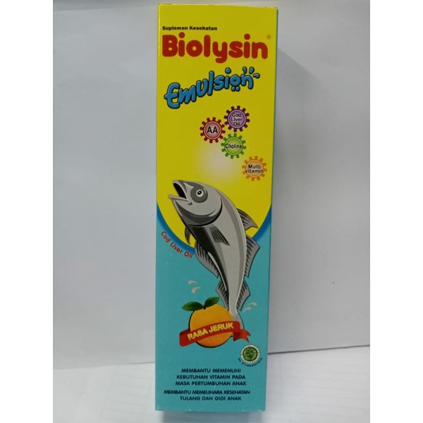 Jual Biolysin Emulsion Syrup 250ml rasa Jeruk | Shopee Indonesia