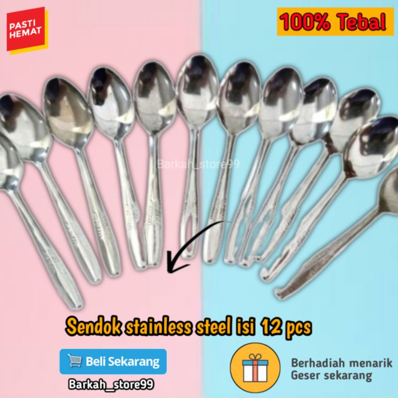 Jual Sendok alat peralatan makan makanan nasi stainless steel stenlis ...
